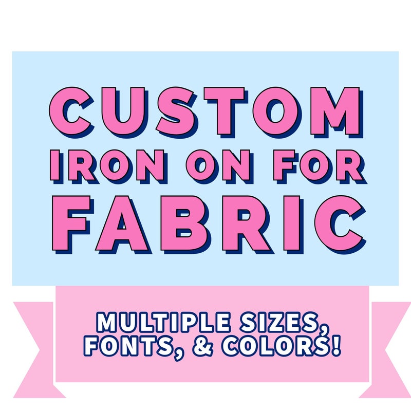 Custom Iron on Letters - Etsy