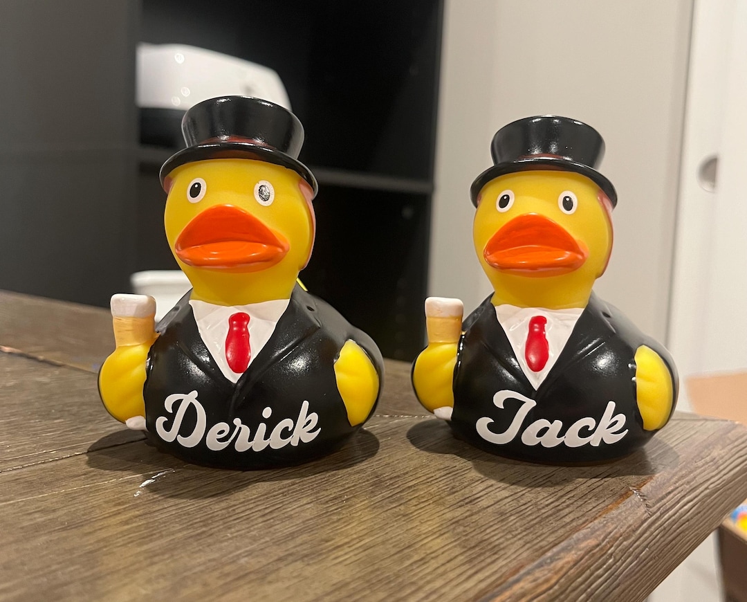 Large Groom Rubber Duck, Anniversary Rubber Duck, Gift for Fiance ...