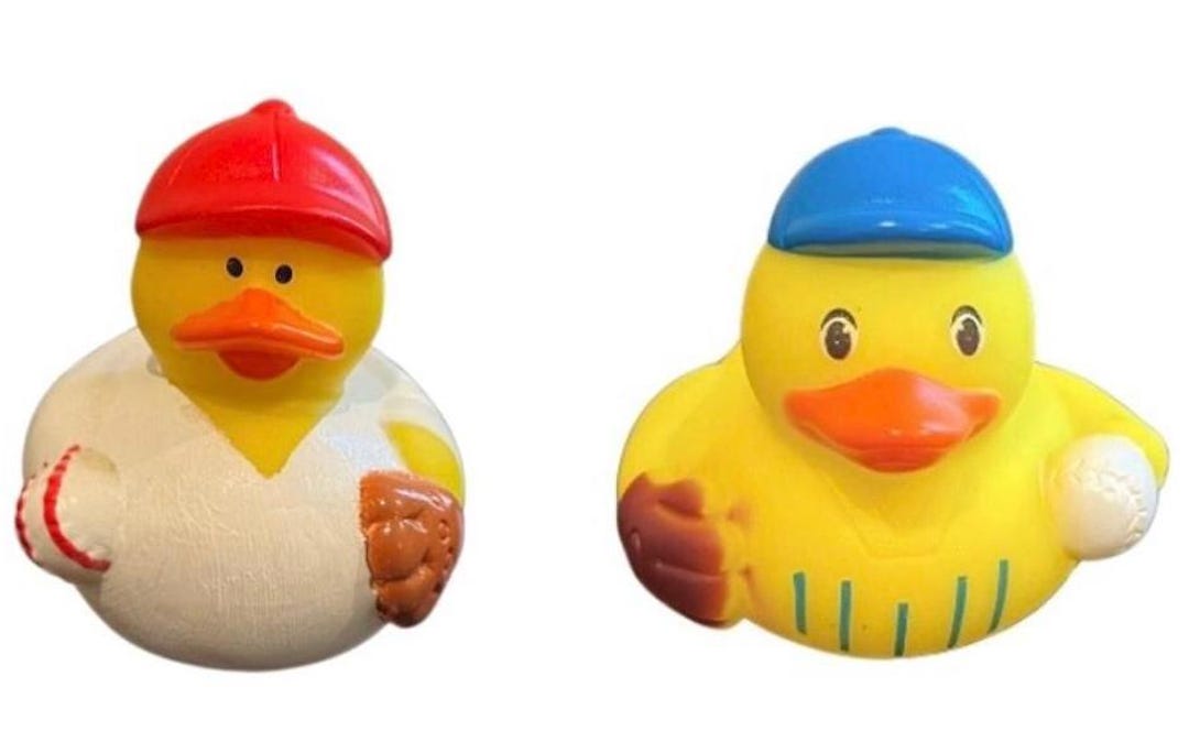 Personalized Baseball Rubber Duck, Baseball Duck With Ball and Glove ...