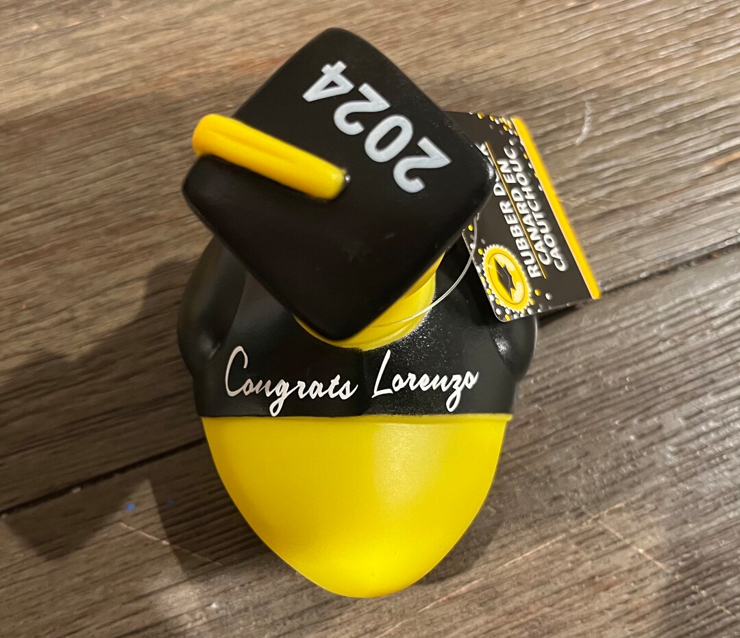 Graduation Rubber Duck With 2024, Rubber Duck Graduate, College ...