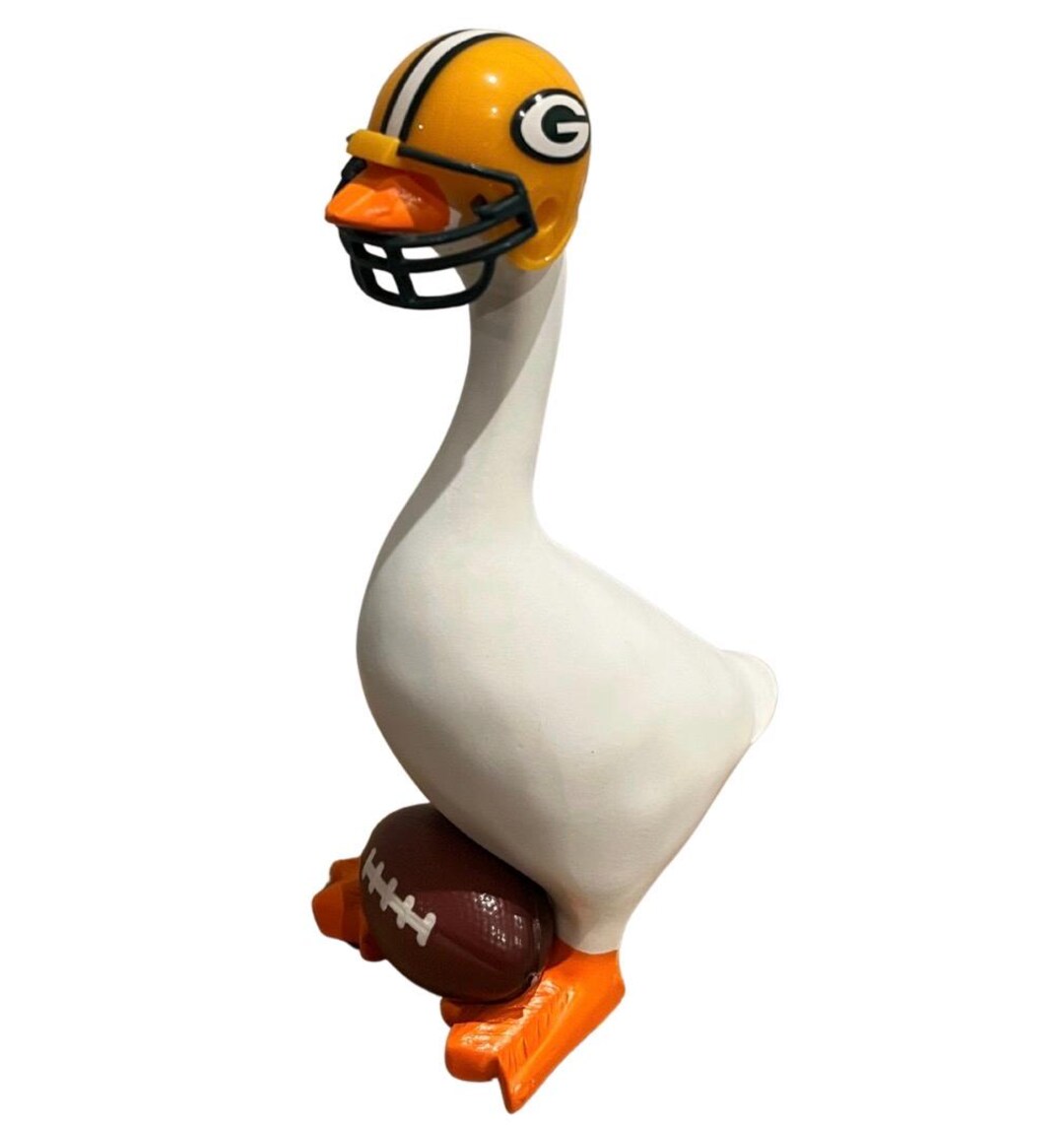 Greenbay Football Goose With Custom Team Helmet and Football - Packers ...