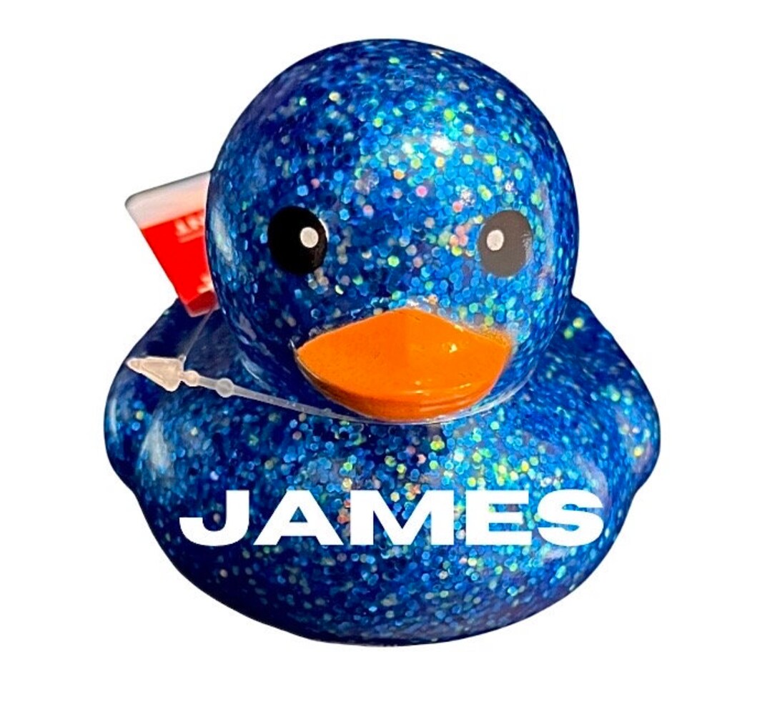 Blue Duck, Glitter Duck, Sparkly Duck, Custom Duck Blue, Custom Cruise ...