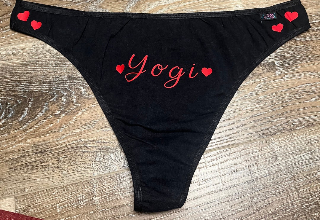 Thongs With Name Funny Underwear Women Name on Thong Name - Etsy