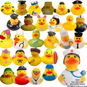 Variety Set Rubber Ducks for Jeeps, Cruises Comes in Packs of 4, 8, 12 ...