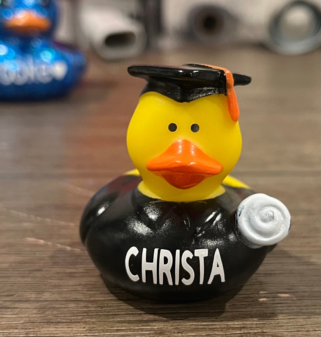 Graduation Rubber Duck, Rubber Duck Graduate, College Grad Gift ...