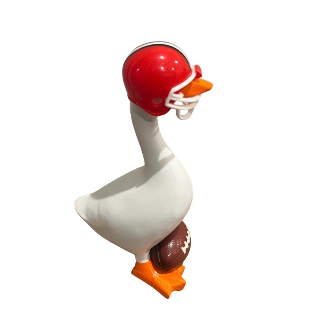 Cleveland Football Goose With Custom Team Helmet and Football - Brown ...