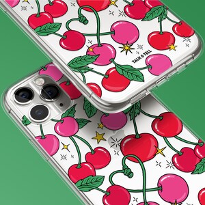 Cherry iPhone Case | Cherries | Fruit | Cute | Red Pink | iPhone 11, 12 ...