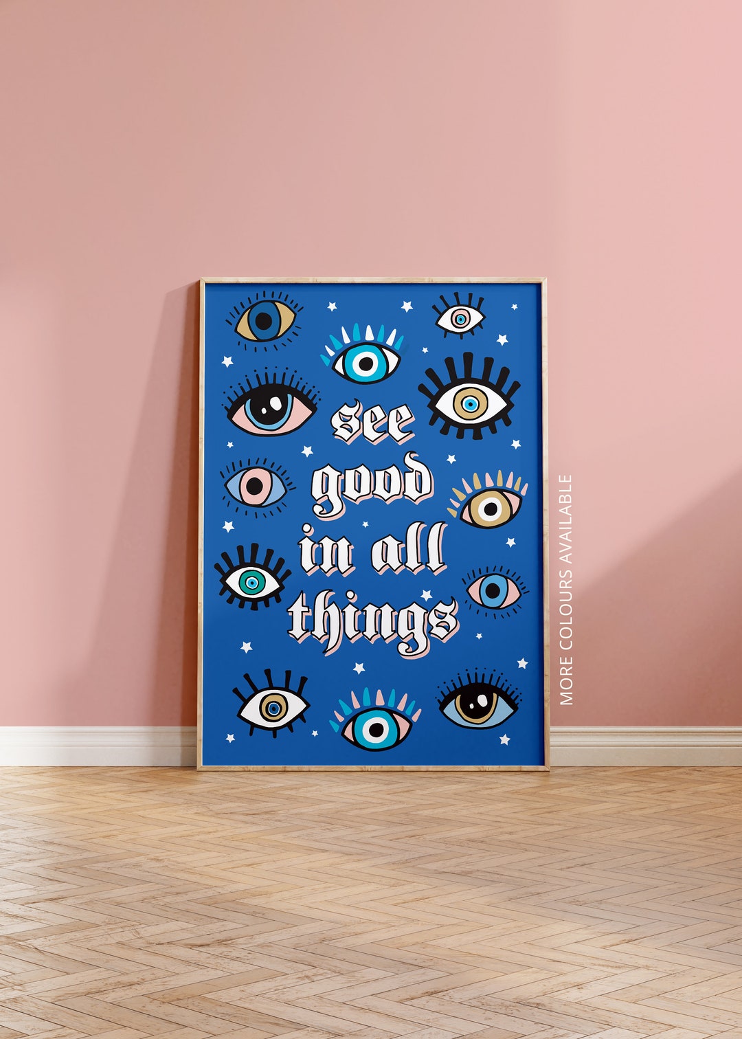 Evil Eye See Good in All Things Art Print | A5 A4 A3 | Unframed Art ...