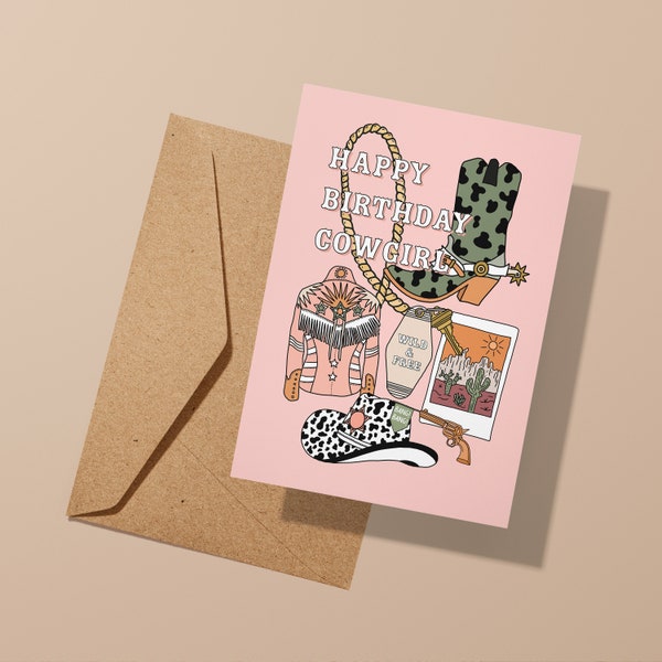 Texas Happy Birthday Card - Etsy