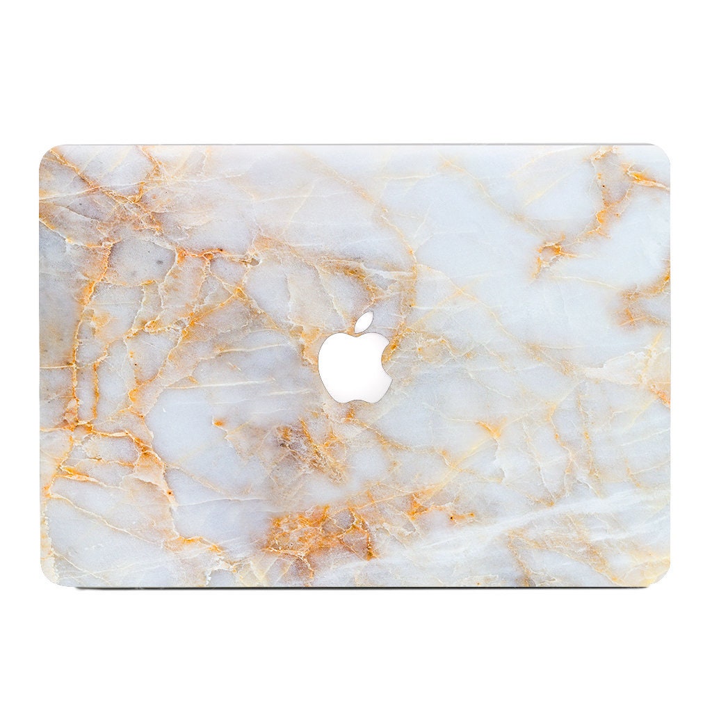 White Rust Marble Macbook Vinyl Skin Macbook Decal Laptop - Etsy UK