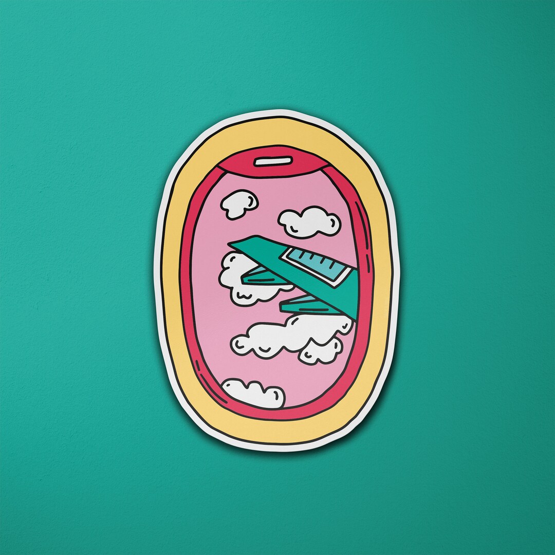 Airplane Window Vinyl Sticker | Travel | Plane Aeroplane | Traveller ...