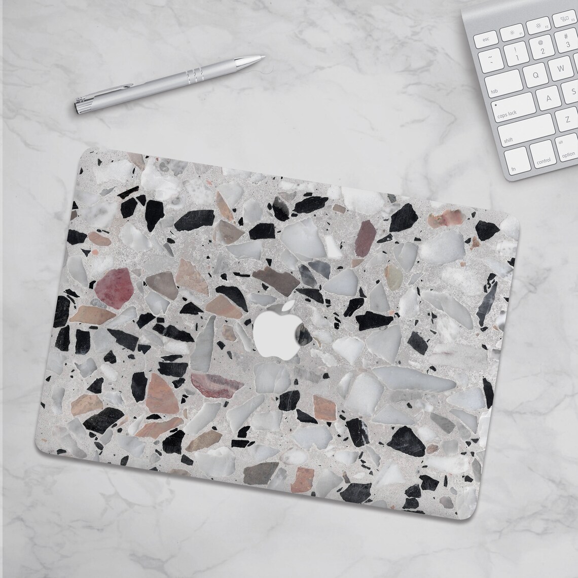 Concrete Terrazzo MacBook Vinyl Skin | MacBook Decal | Laptop Skin ...