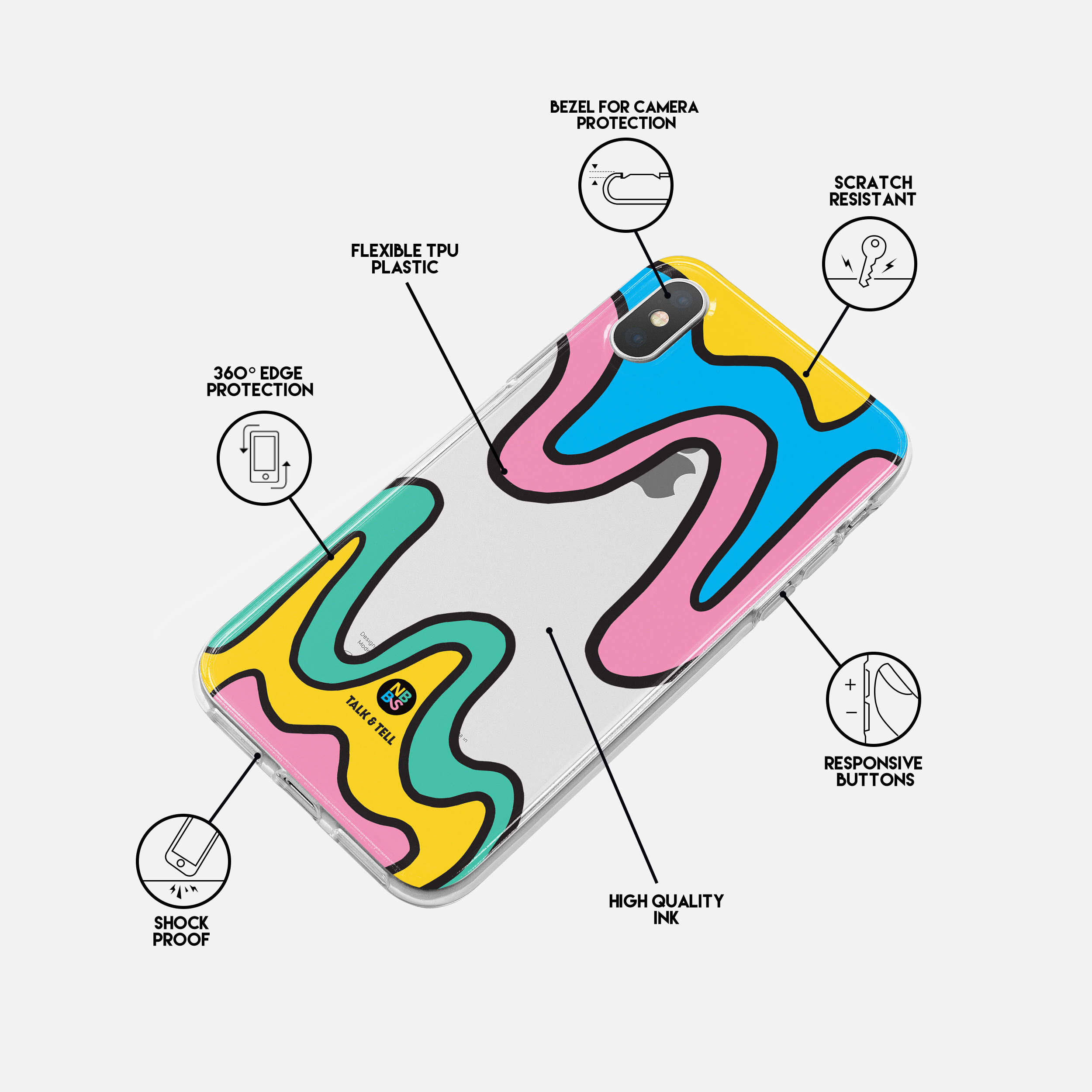 Paint Drip Slim Colourful Iphone Case Doodle Dripping - Etsy