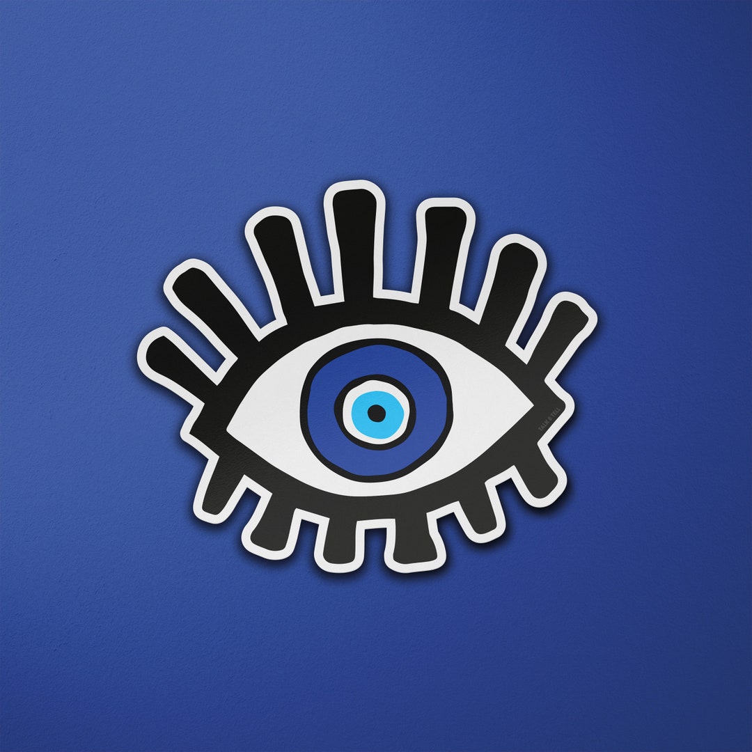 Evil Eye Sticker | Boho Spiritual Witch | Luggage Sticker | Laptop ...