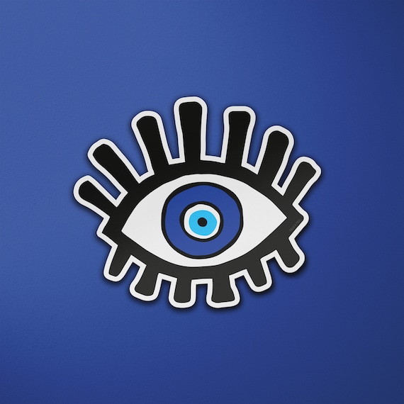 Evil Eye Sticker Boho Spiritual Witch Luggage Sticker - Etsy