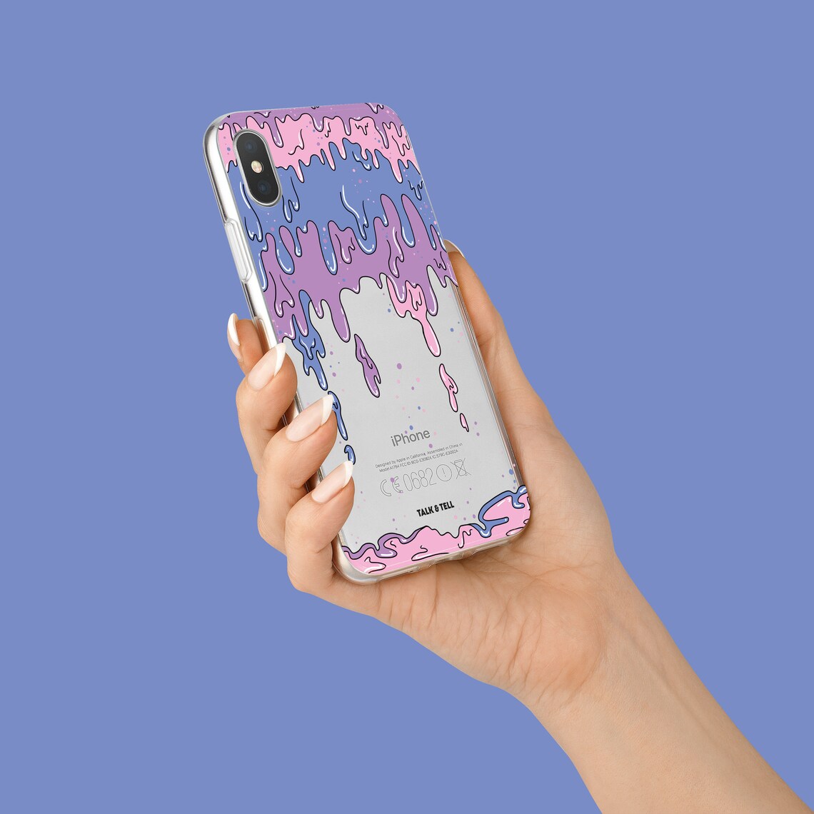 Slime Purple iPhone Case Paint Drip | Etsy