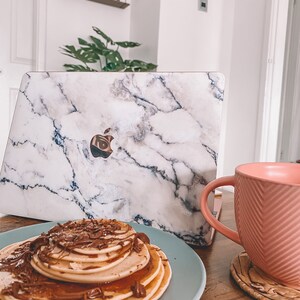 White Marble MacBook Vinyl | MacBook Decal | Laptop Skin | Computer ...