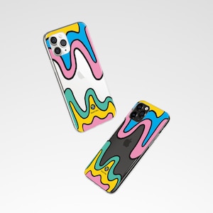 Paint Drip Slim Colourful iPhone Case | Doodle | Dripping | Colourful ...