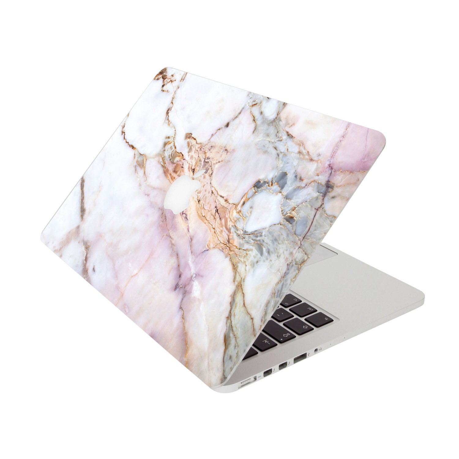 Pink Grey White Marble Macbook Vinyl Skin Macbook Decal | Etsy