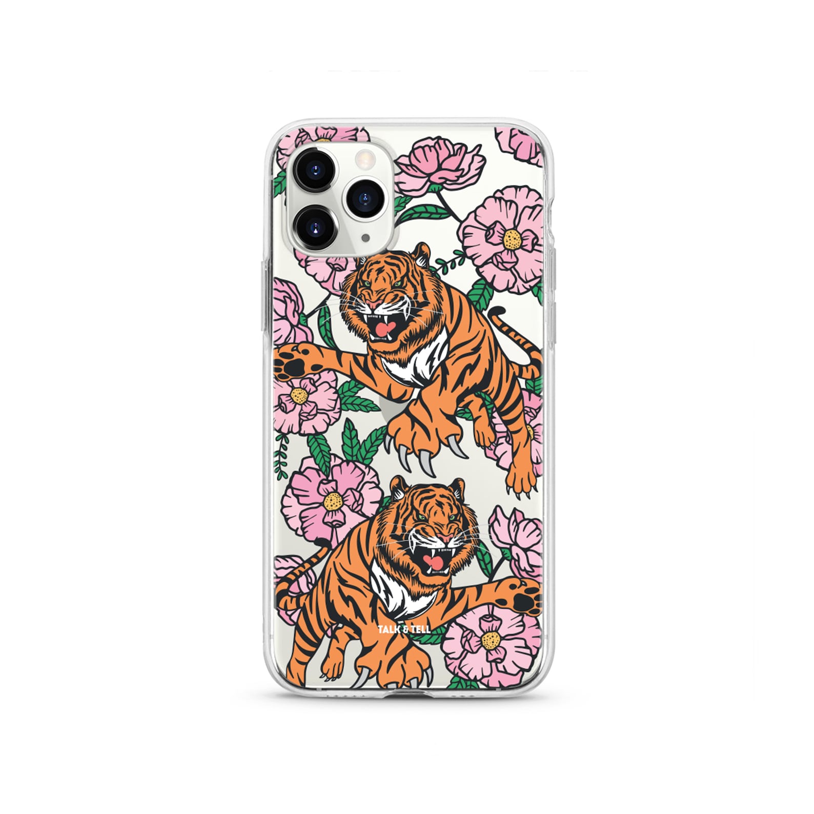 Peony Tiger Iphone Case Bengal Tiger Animal Peony Flower | Etsy UK