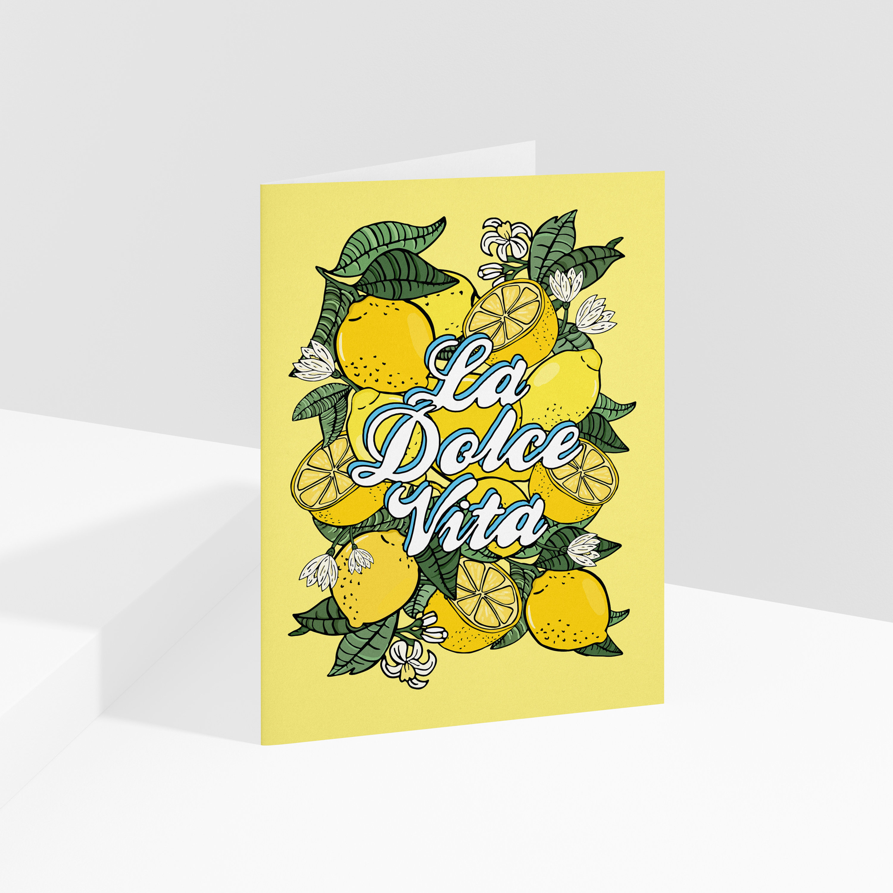 La Dolce Vita Lemon Greeting Card | Birthday Card | Anniversary ...