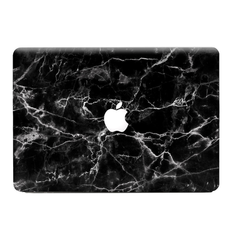 Black Marble Macbook Vinyl Skin Macbook Decal Laptop Skin - Etsy