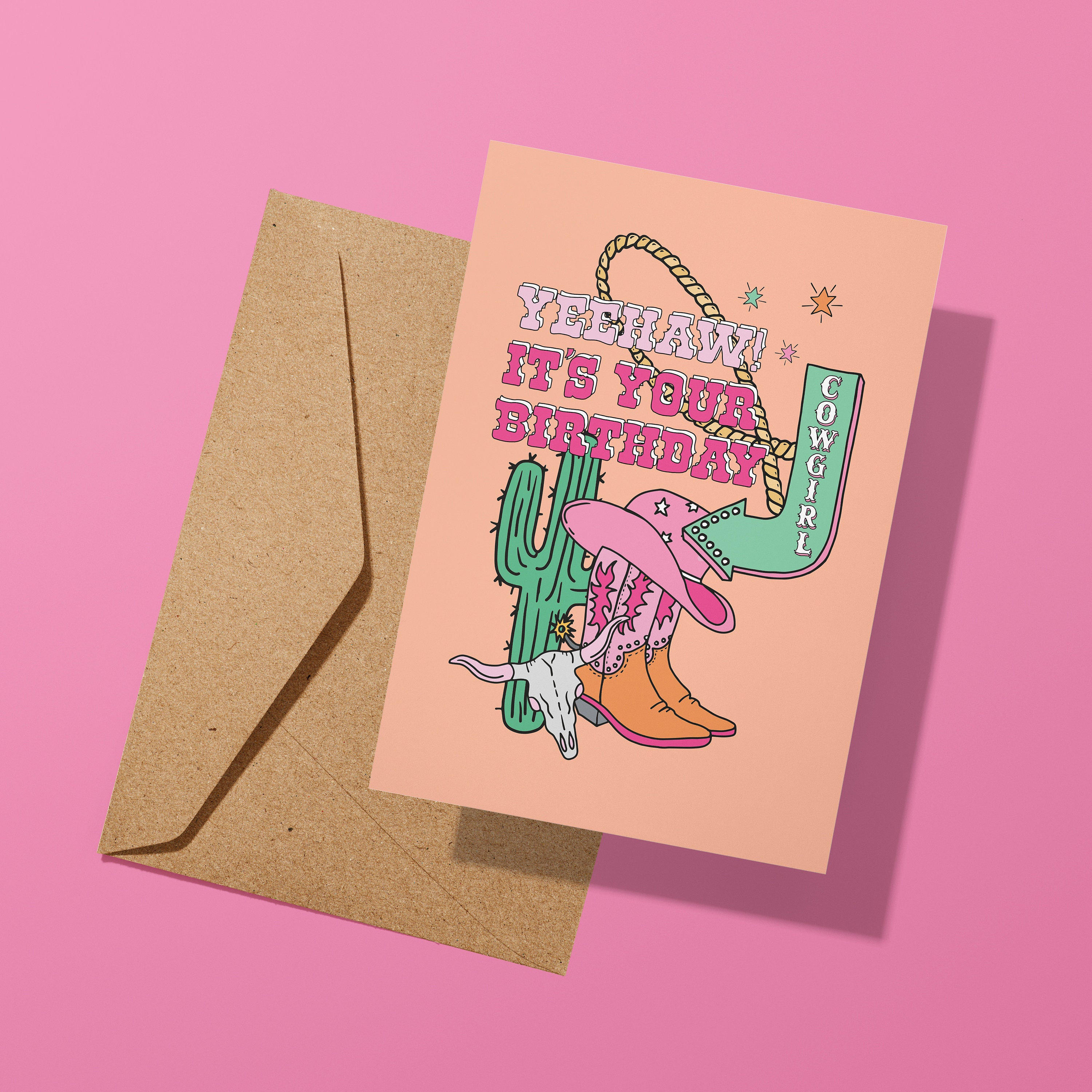 Western Theme Birthday Cards