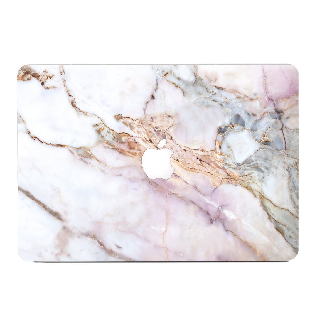 Pink Grey White Marble MacBook Vinyl Skin | MacBook Decal | Laptop Skin ...