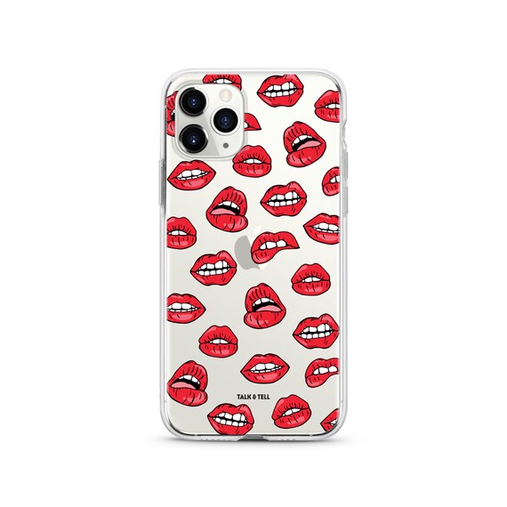 Lip Iphone Case Mouth Red Lips - Etsy