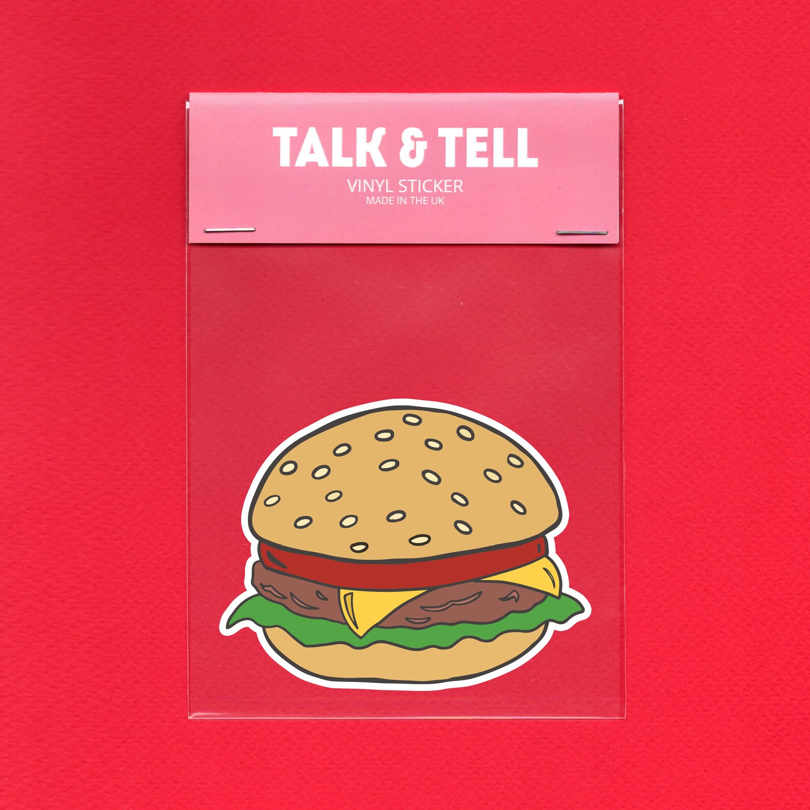 Burger Vinyl Sticker Fast Food Hamburger Luggage - Etsy