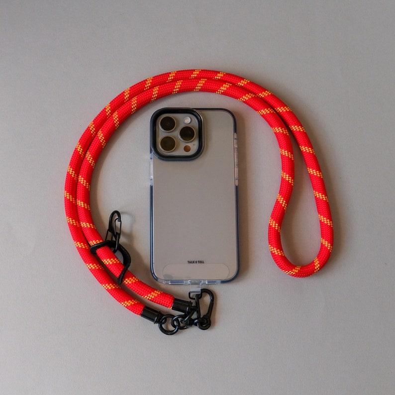 Red Yellow Phone Strap | Universal Crossbody Lanyard | Rope Cord Strap ...