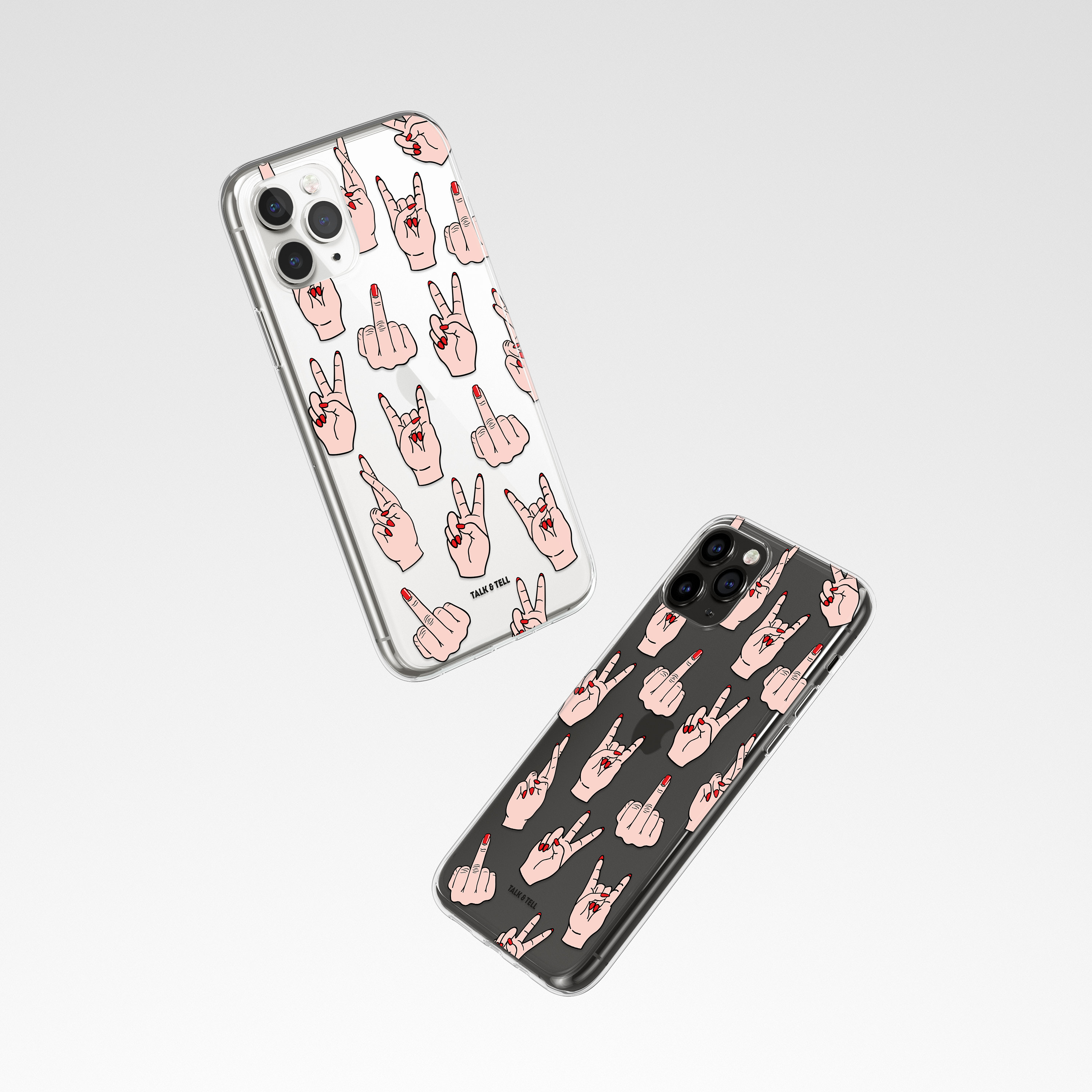 Hand Finger Gestures iPhone Case | Peace Sign | Middle Finger | Hands ...
