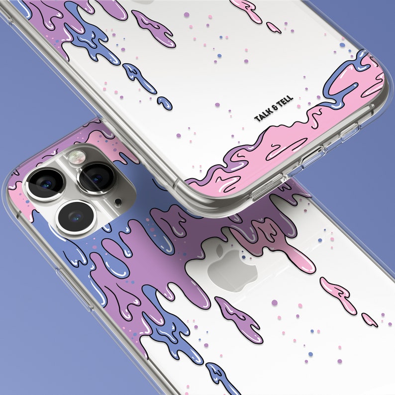 Slime Purple iPhone Case | Paint Drip | Trippy - Etsy UK
