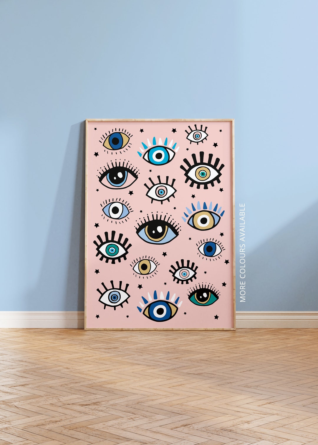 Evil Eye Art Print | A5 A4 A3 | Unframed Art | Poster | Home Decor ...
