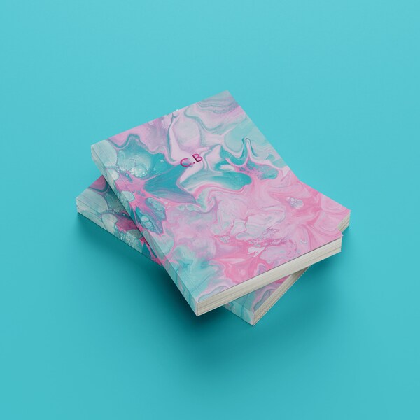 Marble Notebook - Etsy