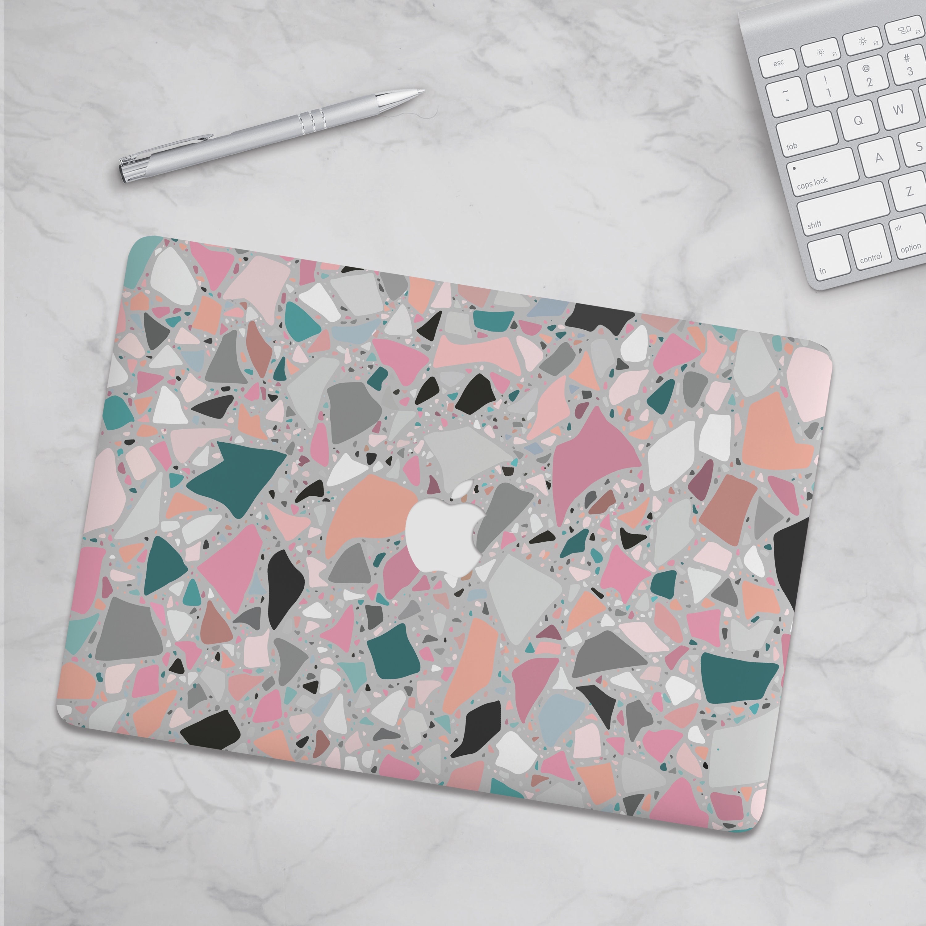 Vintage Terrazzo Macbook Vinyl Skin Macbook Decal Laptop | Etsy UK