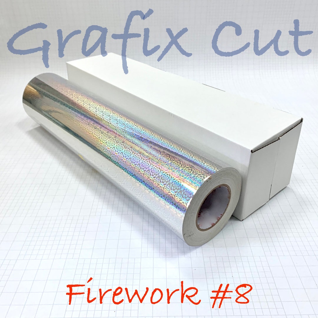 Silver Firework #8 Holographic 12 Inch X 4 Feet, Craft & Hobby Cutting ...