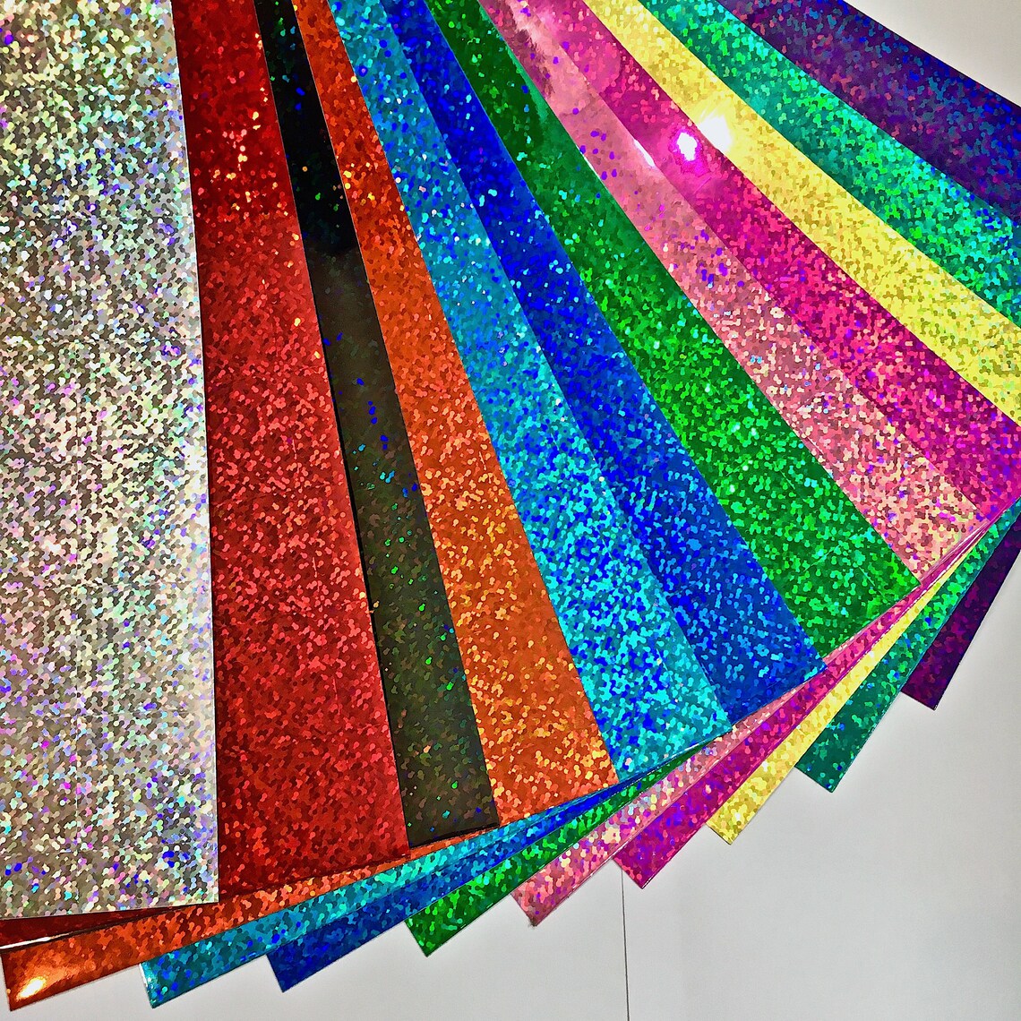 Holographic Sequins Sign Vinyl Sample Pack 12 Sheets 8 - Etsy