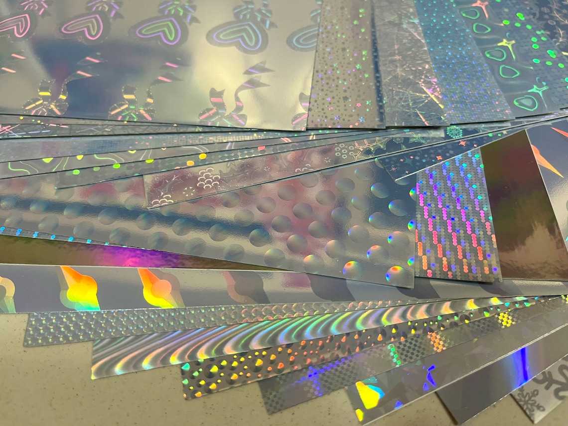 Silver Holographic Sticker Inkjet Printable Sheet Set, Self-adhesive ...
