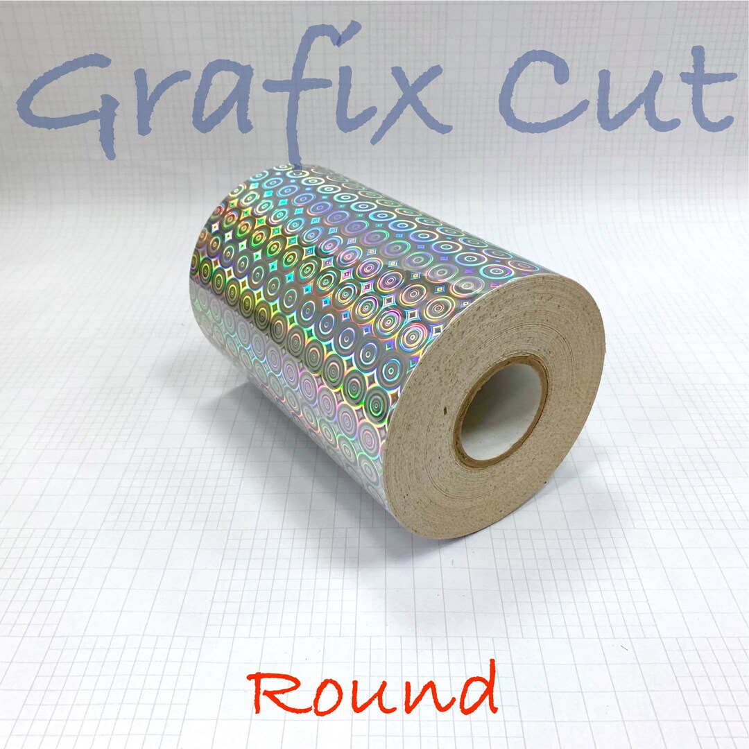 Silver Round Holographic 12 Inch X 4 Feet, Craft & Hobby Cutting Vinyl ...