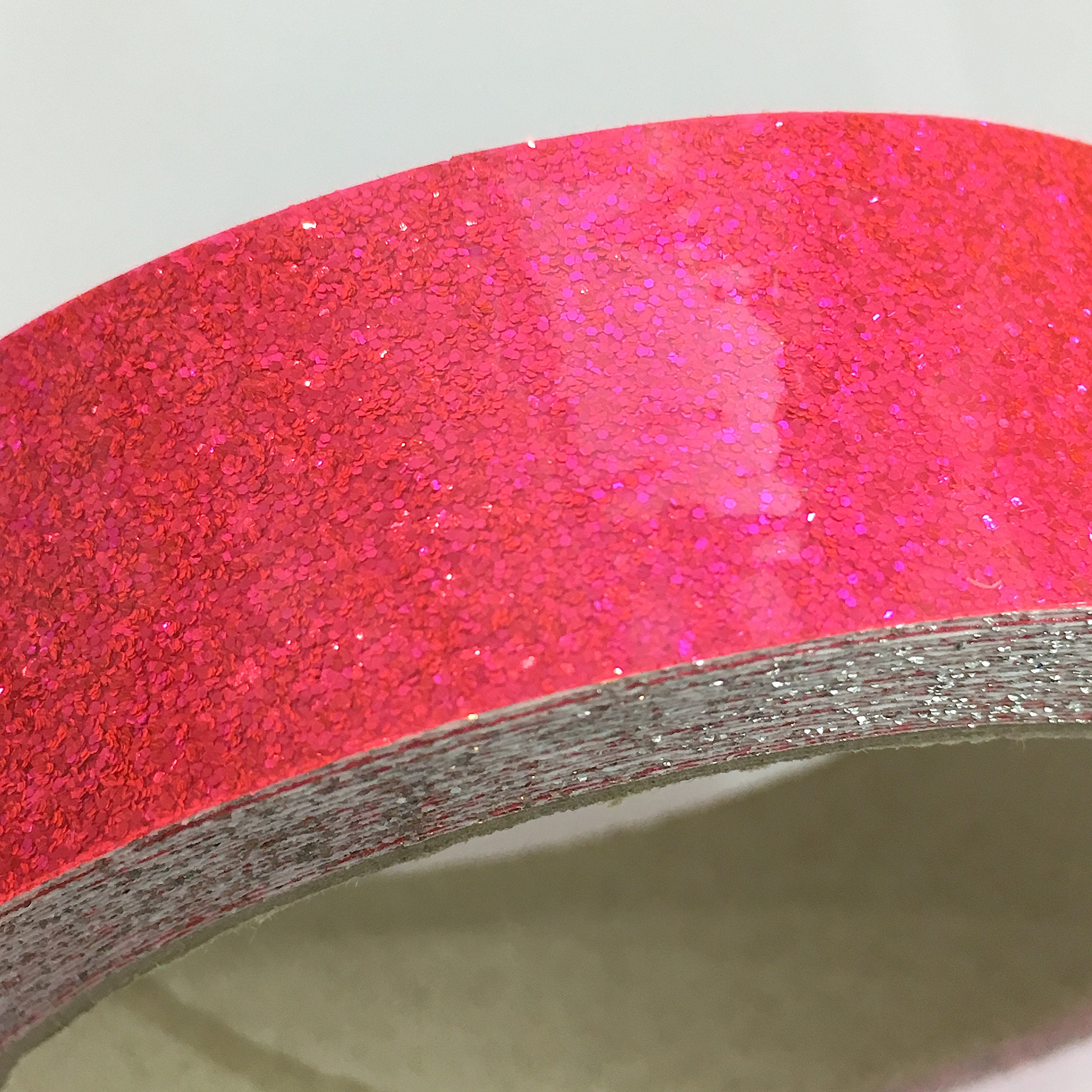 Fluorescent Pink Glitter Tape Sheet or Roll High Tack - Etsy