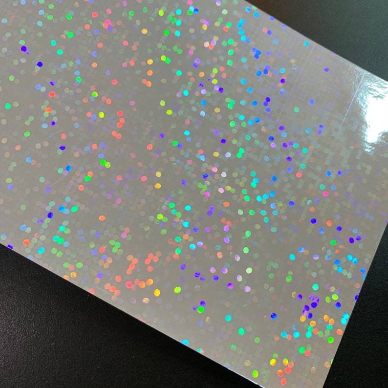Dots Transparent Self Adhesive Holographic Film | Choose Your Quantity ...