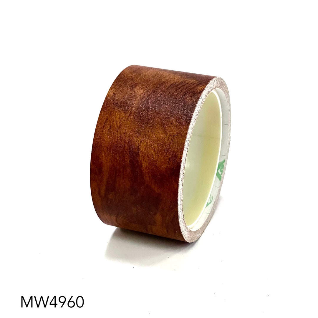 Wood Grain Adhesives Vinyl Tape - Brown Burled Wood MW4960 ( Choose ...