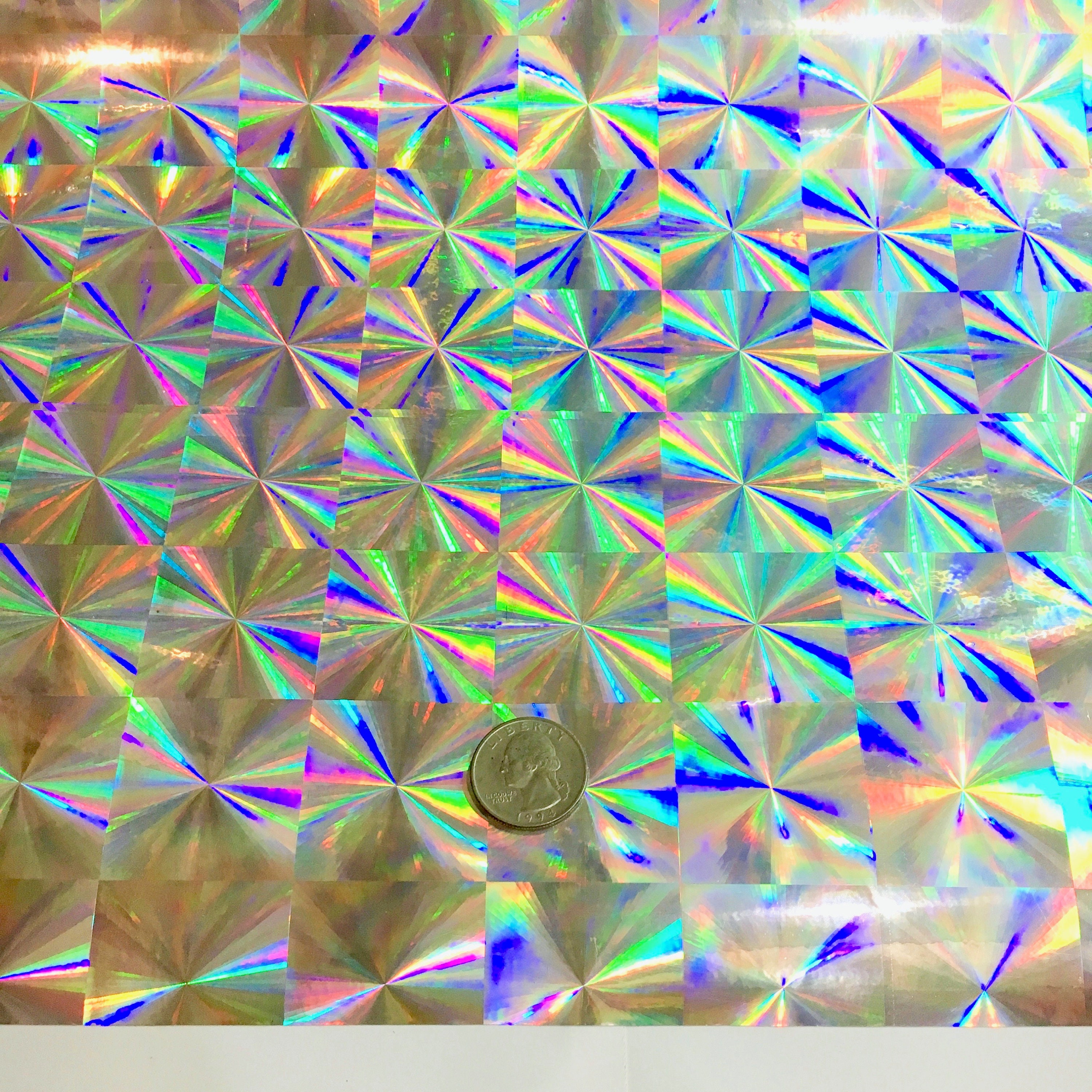 Silver Large Mosaic Holographic 12 Inch X 4 Feet Craft & - Etsy