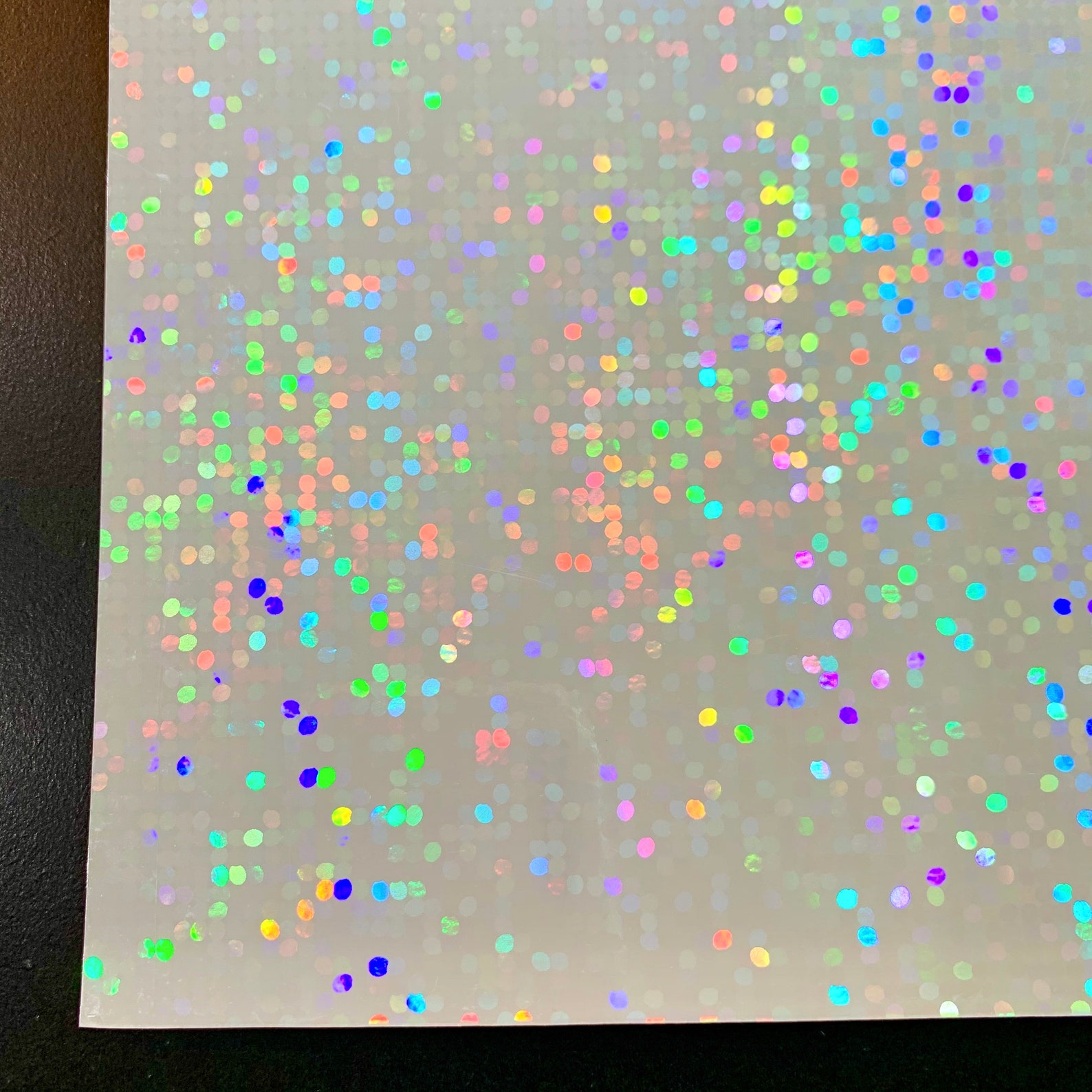 Dots Transparent Self Adhesive Holographic Film | Choose Your Quantity ...