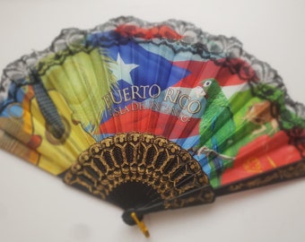 Puerto Rico Hand Fan | Etsy