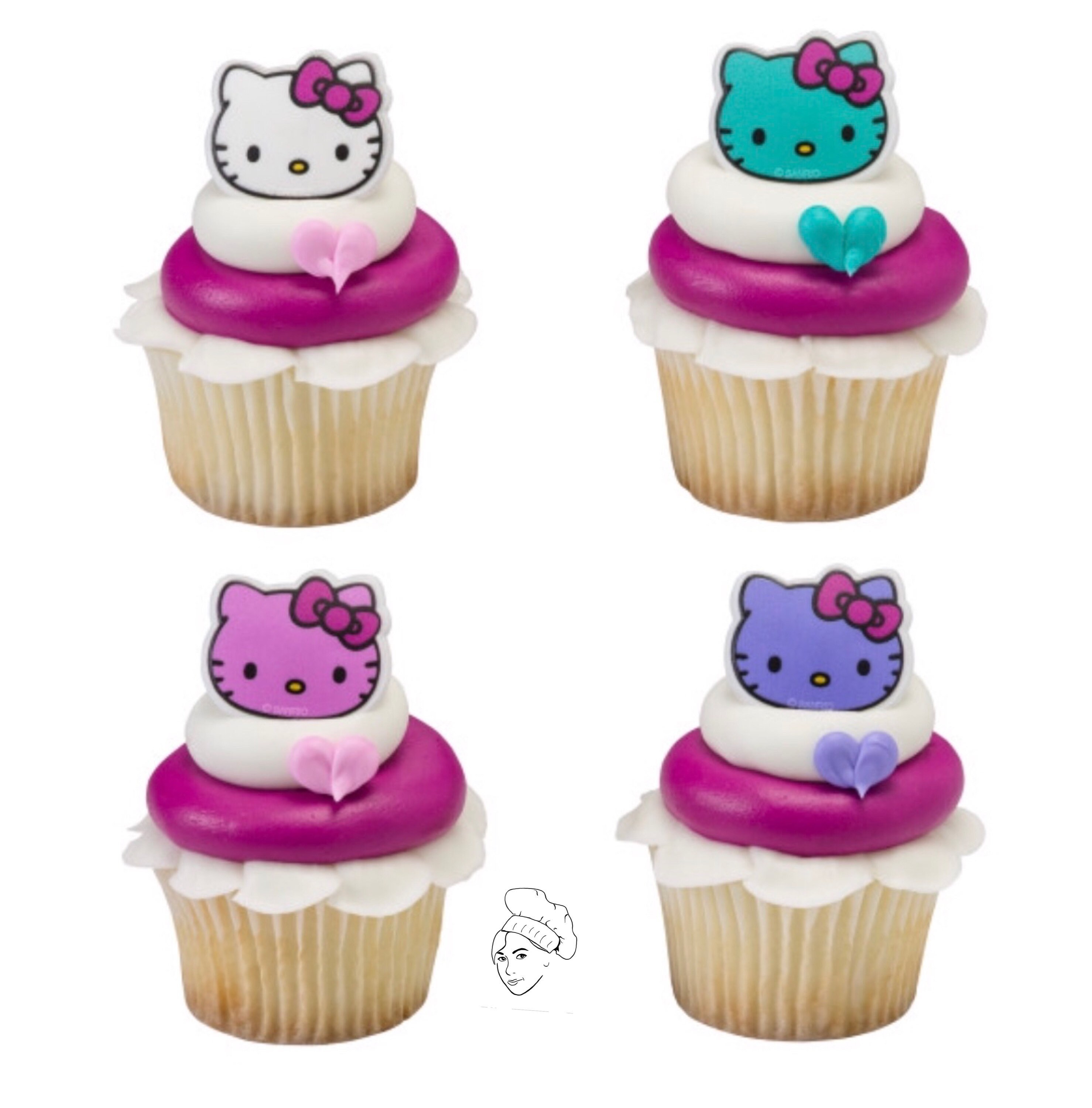 Real Hello Kitty Cupcakes