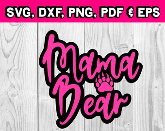 Mama bear font | Etsy