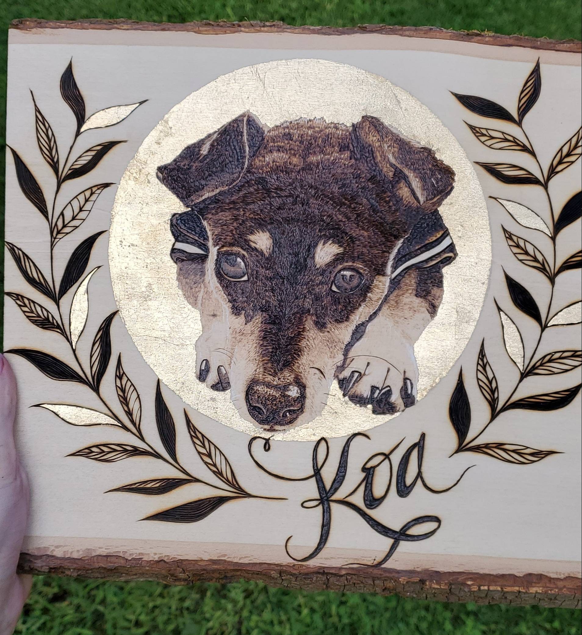 CUSTOM PYROGRAPHY DOG Portrait, Personalized Pet Portrait From Photo - Etsy
