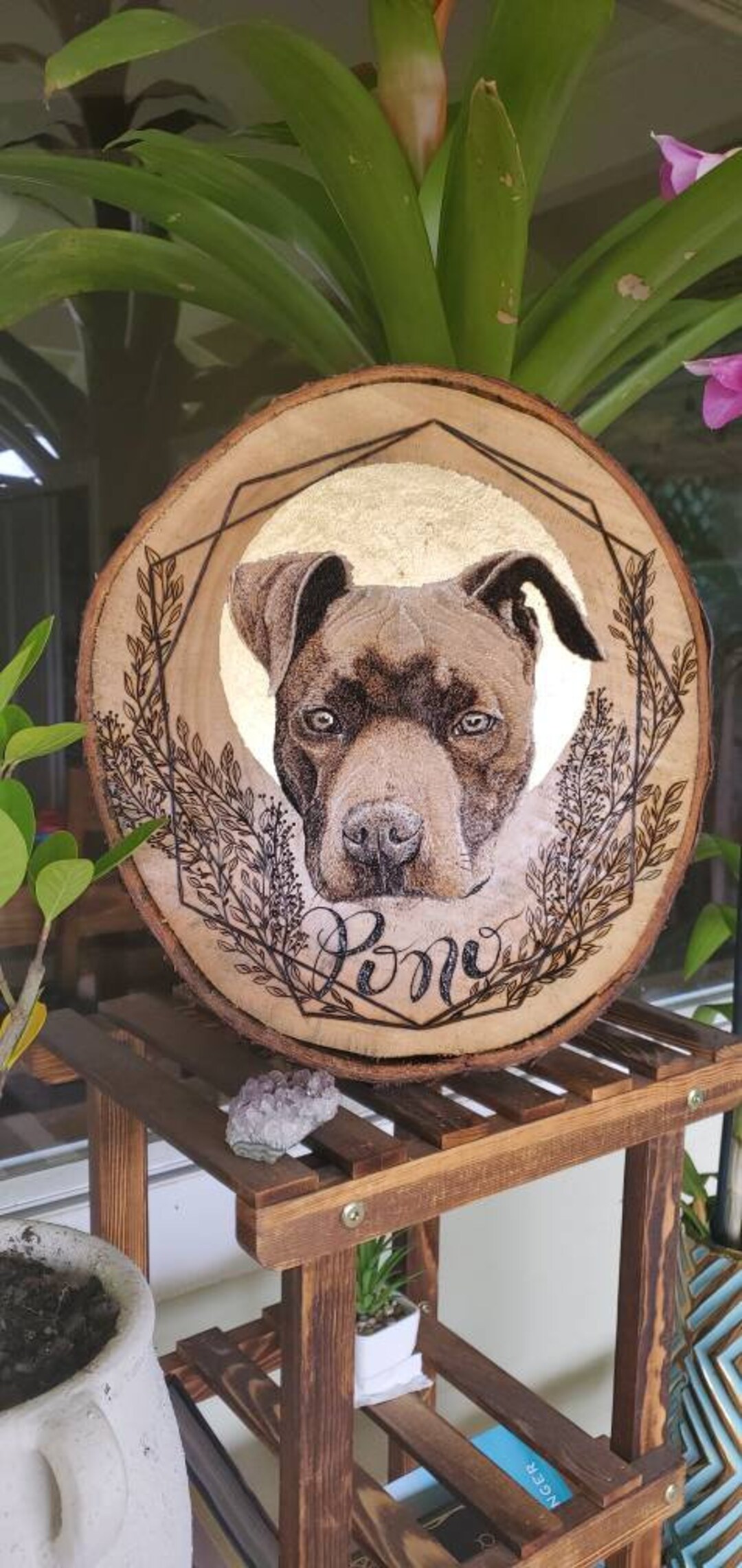 CUSTOM PYROGRAPHY DOG Portrait, Personalized Pet Portrait From Photo - Etsy